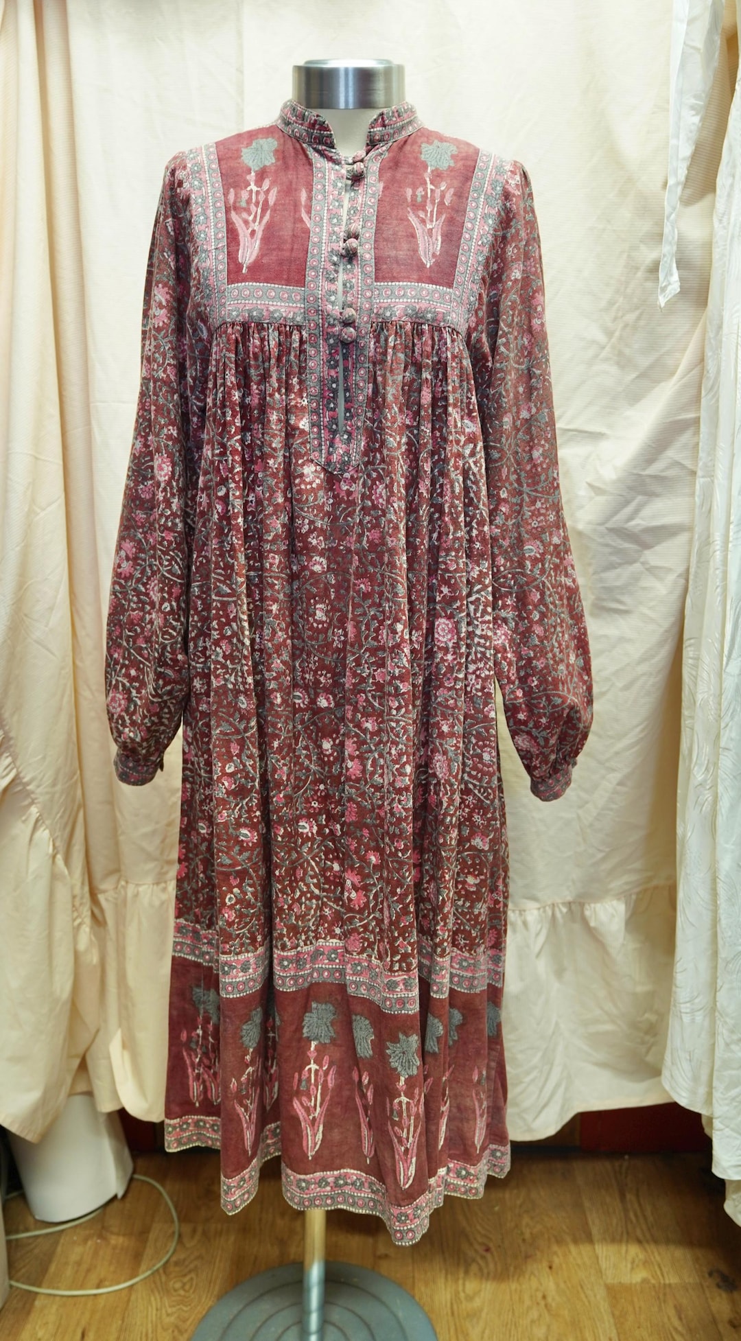 Rare 1970s Interlinks London Earthy Indian Cotton Boho/goddess/hippy ...