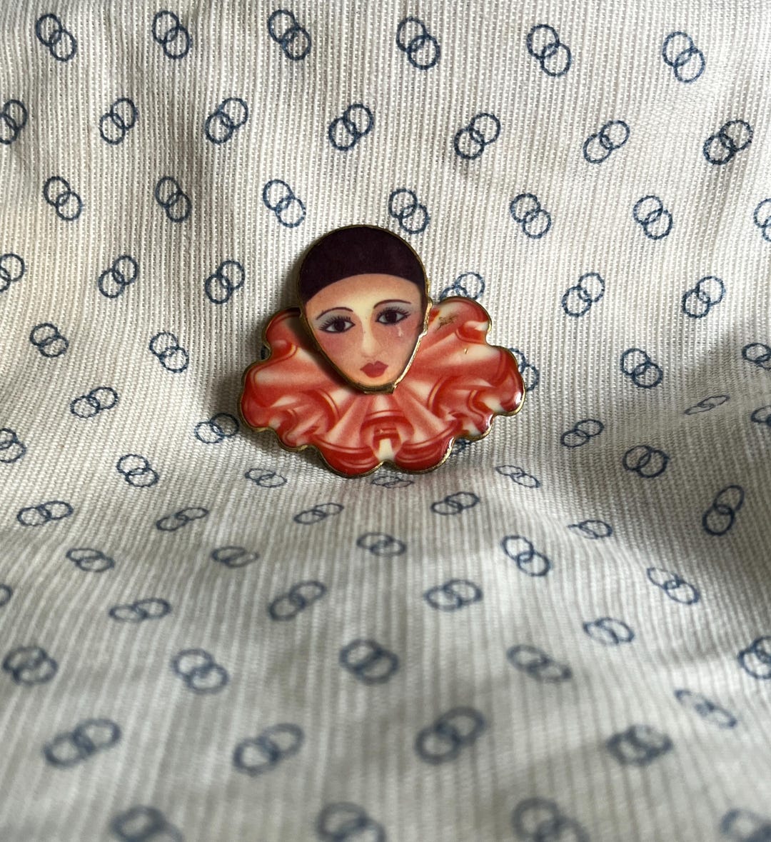 Vintage 1970s Art Deco Style Pierrot Brooch: French Clown Pin - Etsy