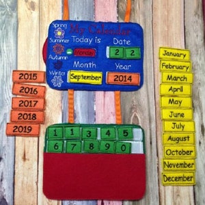 Perpetual Calendar, Kids Calendar, Wall Calendar, Gifts for Kids, Games ...
