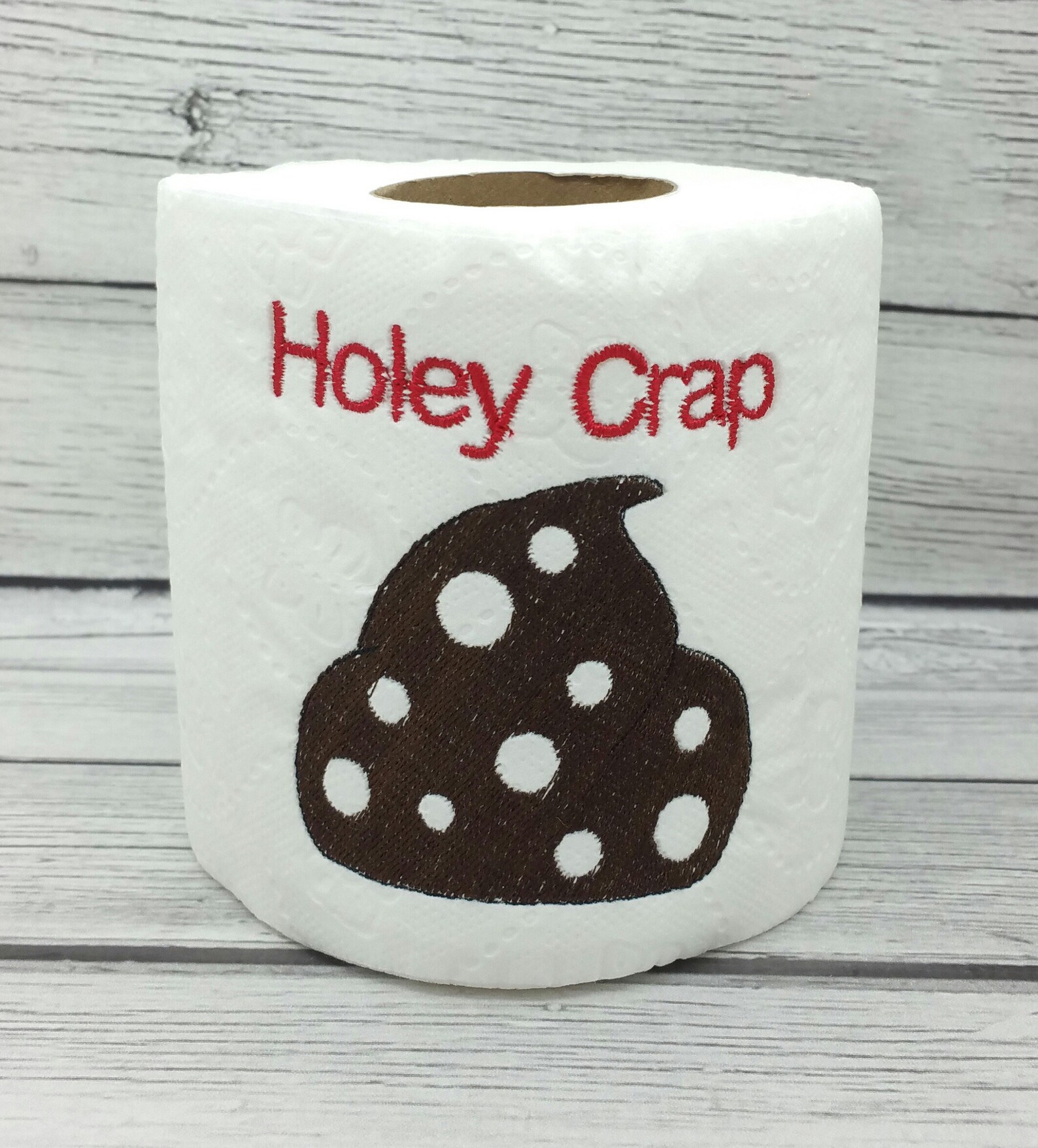 Holey Crap Embroidered Toilet Paper - Etsy