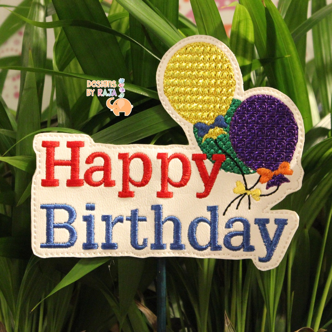 Birthday Garden Stake, Garden Decor, Plant Gift, Birthday Sign, Plant ...