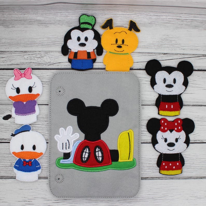 Mouse House Finger Puppet Quiet Busy Book Page, Educational Toys, Felt ...