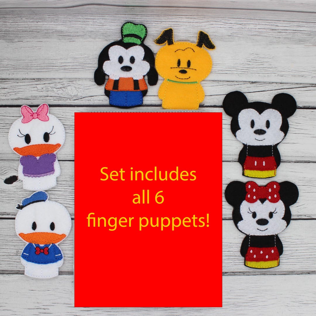 Mouse House Felt Finger Puppet Set for Kids, Pretend Play, Toddler ...