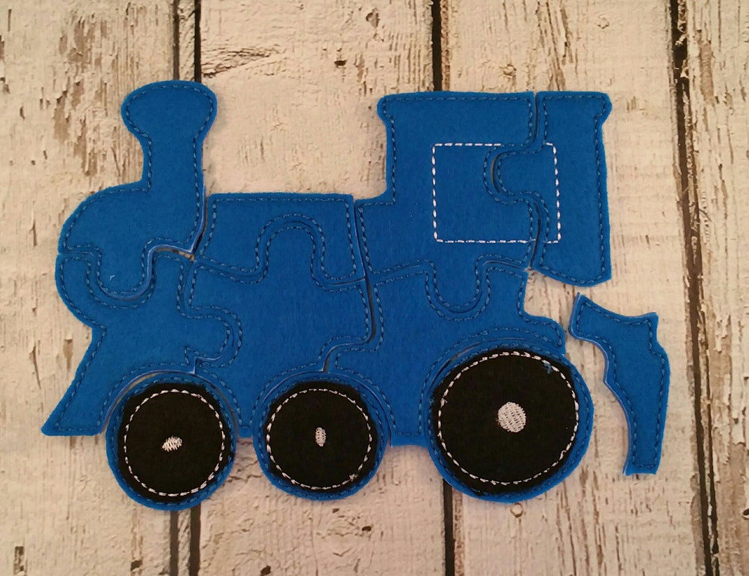 Train Felt Puzzle, Busy Bag Games, Fine Motor Skills, Educational ...
