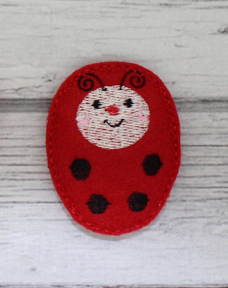 Tiny Stuffed Ladybug Egg Buddy, Embroidered, Party Favor, Stuffed ...