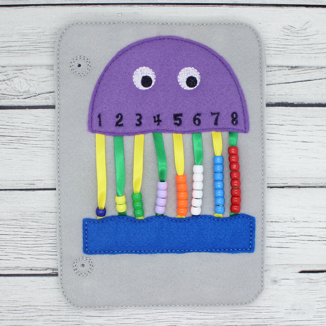 Learn Count Numbers Quiet Busy Book Page, Educational Toys, Felt ...