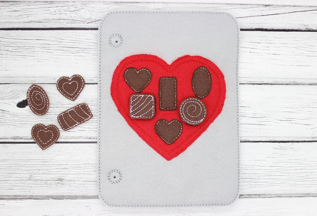 Candy Shape Matching Quiet Busy Book Page, Educational Toys, Felt ...