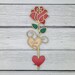 Personalized Laser Engraved Wooden Rose With Stand, Custom Name Flower ...
