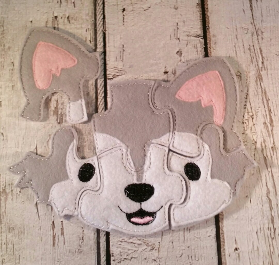 Wolf Felt Puzzle, Busy Bag Games, Fine Motor Skills, Educational ...