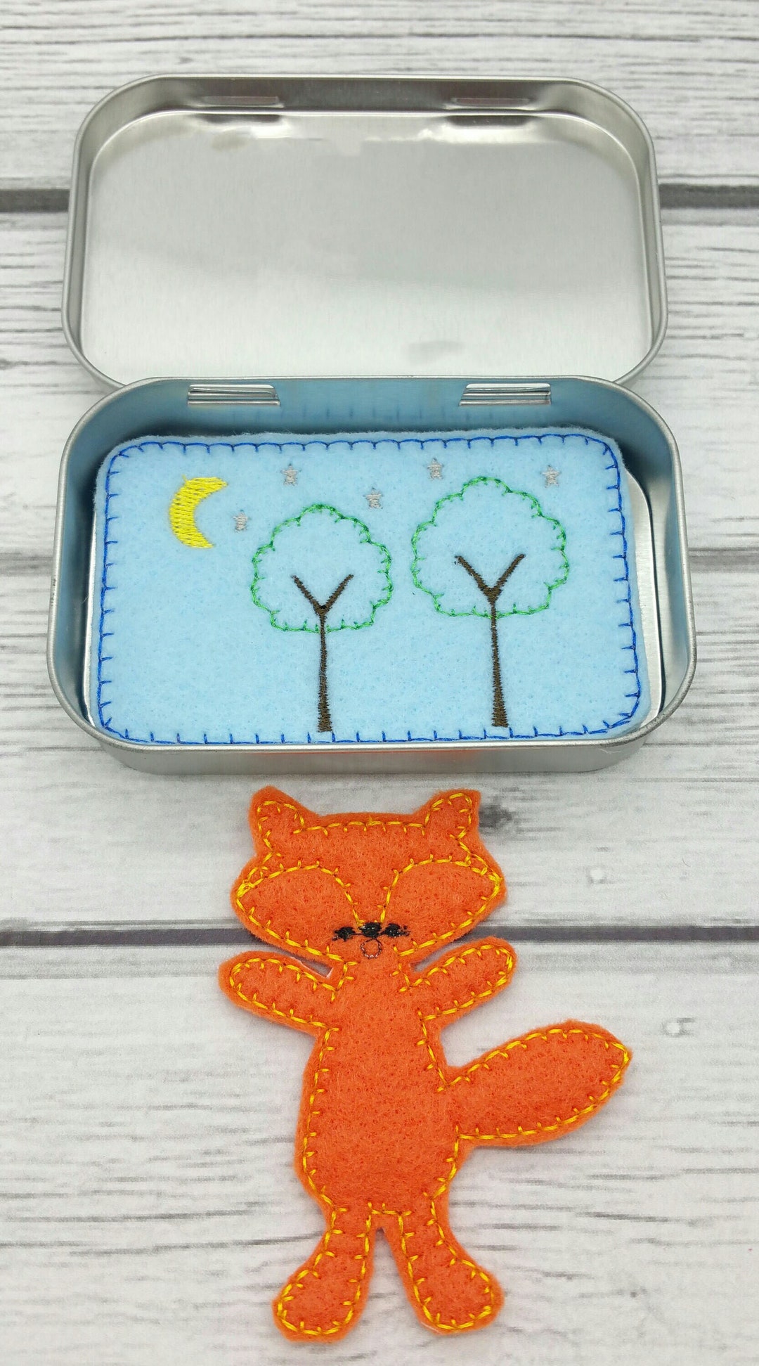 Fox Tin Play Set, Travel Busy Bag Games, Felt Educational Montessori ...