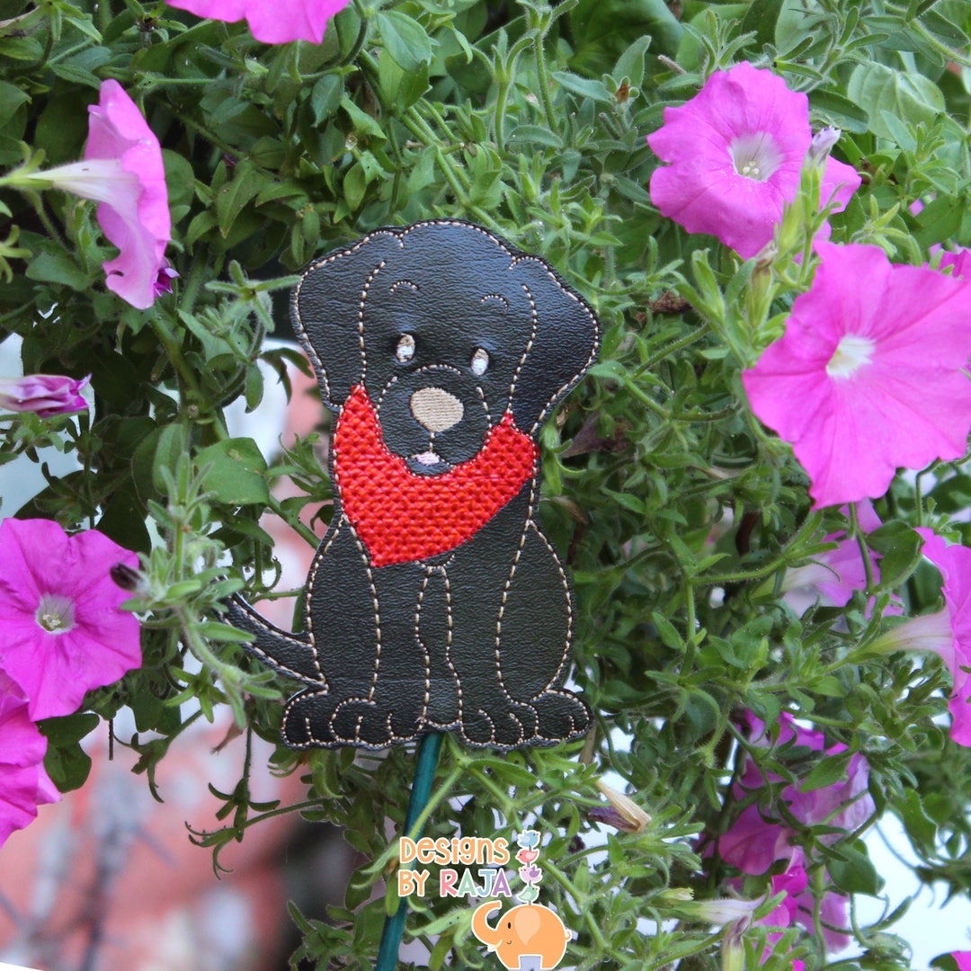 Black Lab Garden Stake, Garden Decor, Plant Gift, New Home Gift, Plant ...