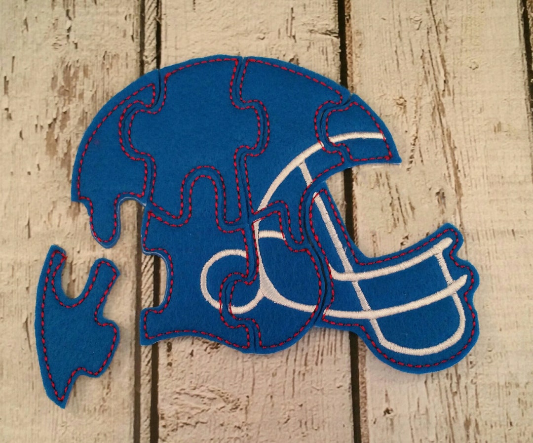 Football Helmet Felt Puzzle, Busy Bag Game, Fine Motor Skill ...