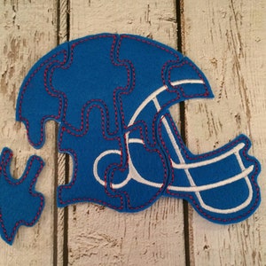 Football Helmet Felt Puzzle, Busy Bag Game, Fine Motor Skill ...