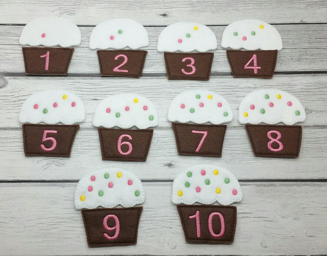 Cupcake Match Counting Game, Kids Games, Busy Bags, Educational Toys ...