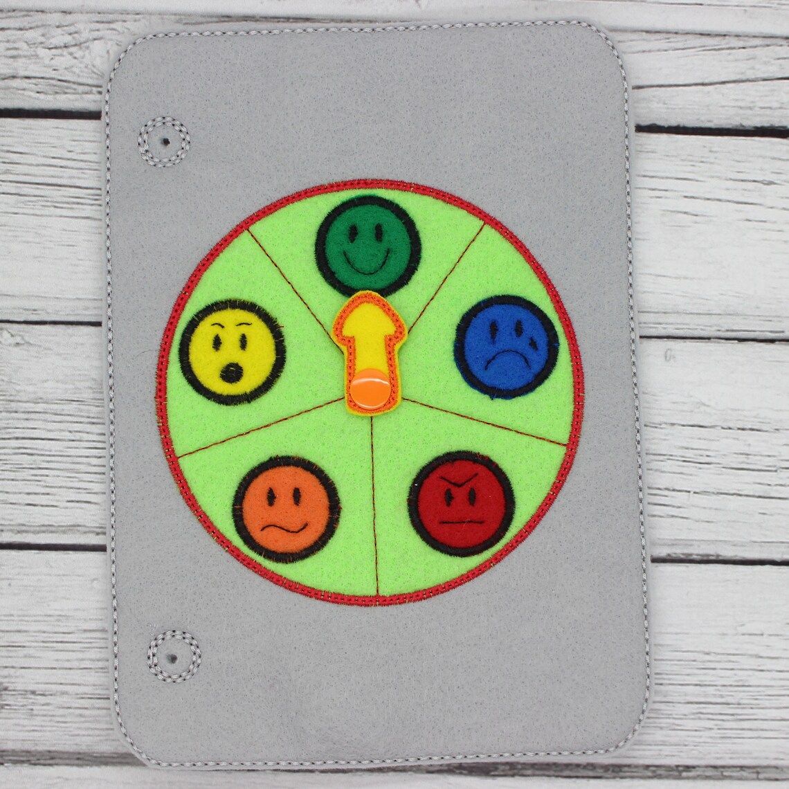 Feelings Chart Quiet Busy Book Page, Educational Toys, Felt Activity ...