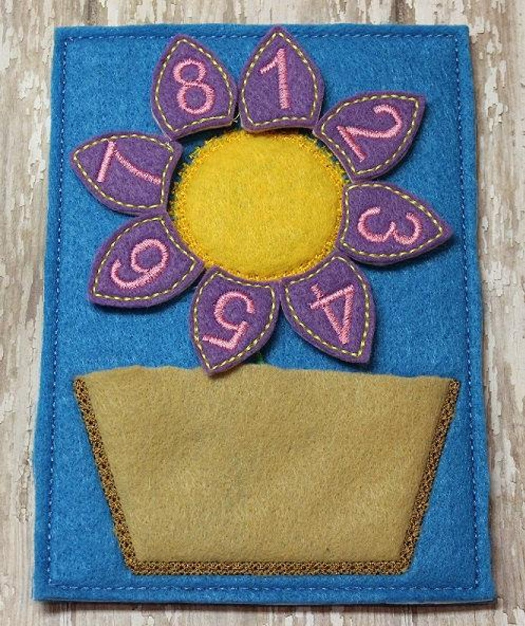 Flower Pot Counting Game, Kids Games, Busy Bags, Educational Toys ...