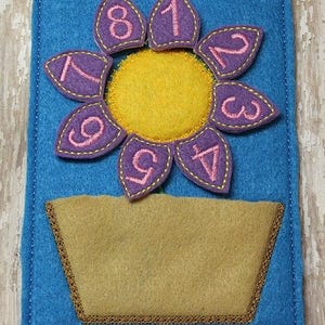 Flower Pot Counting Game, Kids Games, Busy Bags, Educational Toys ...