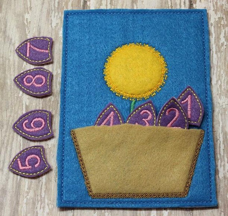 Flower Pot Counting Game, Kids Games, Busy Bags, Educational Toys ...