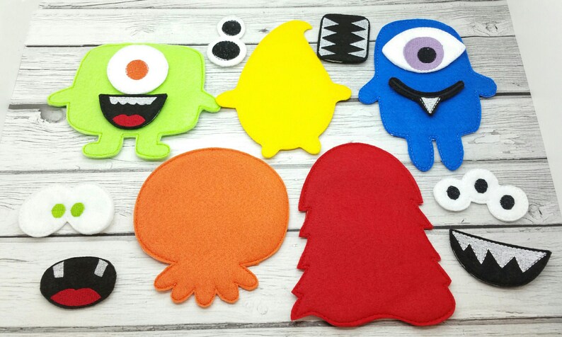Monster Building Set, Kids Learning Game, Busy Bag, Educational Toy ...