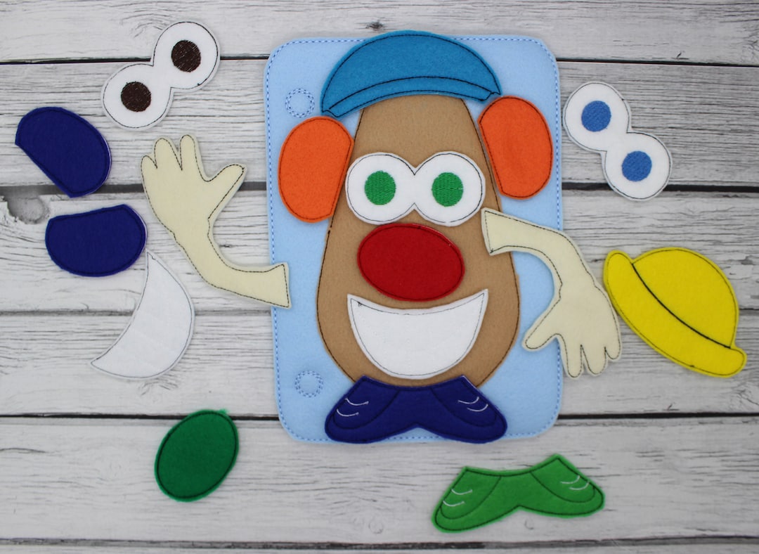 Build A Mr Potato Head Quiet Busy Book Page, Educational Toys, Felt ...