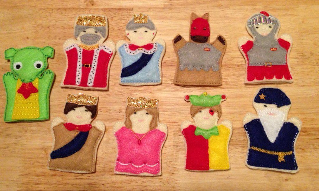 Kingdom Finger Puppet Set Embroidered Puppet, Kids, Children, Toys ...