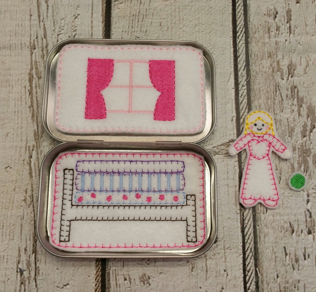 Princess and the Pea Tin Play Set, Travel Busy Bag Game, Felt ...