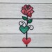 Personalized Laser Engraved Wooden Rose With Stand, Custom Name Flower ...