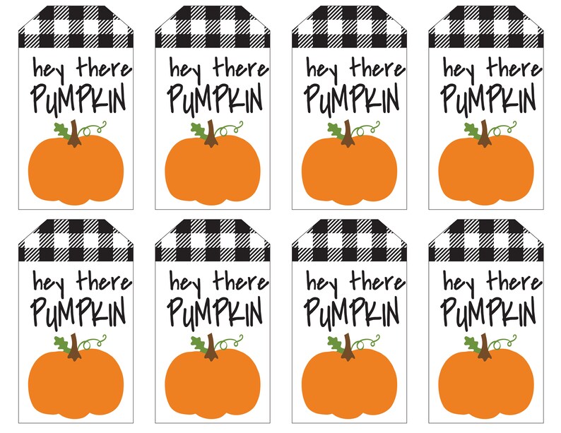 Hello Pumpkin-printable Gift Tags - Etsy