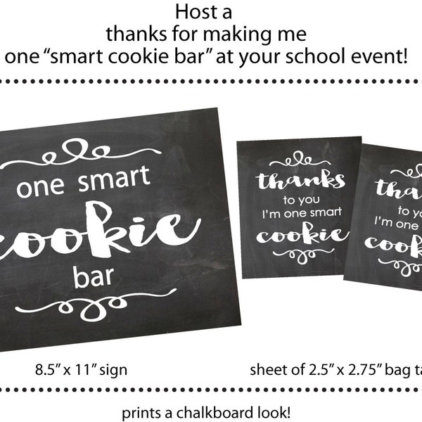 One Smart Cookie Bar - Etsy