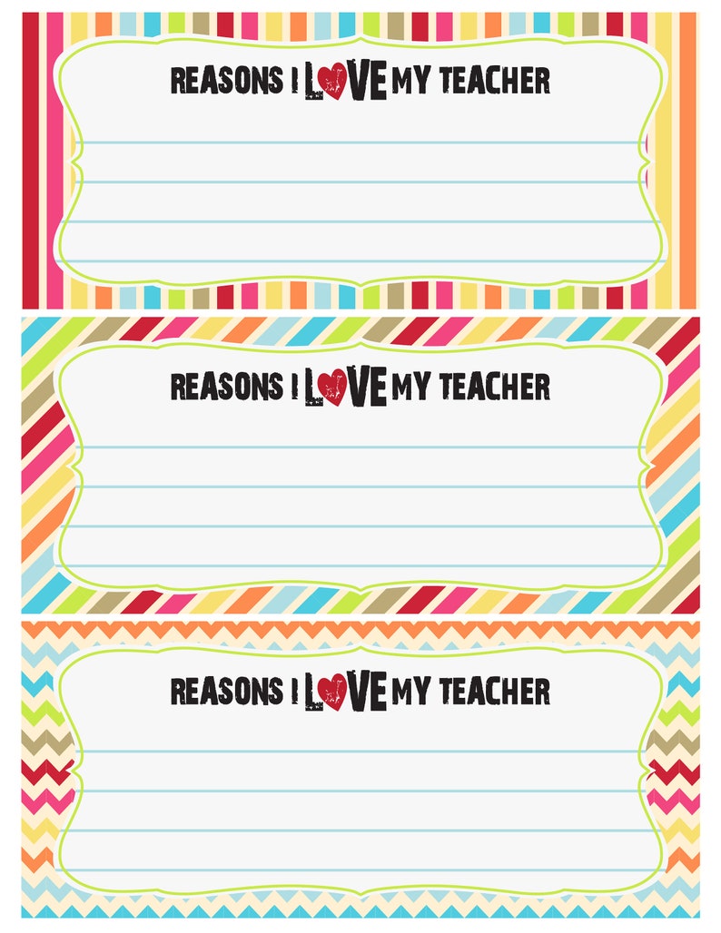 Teacher Appreciation CLASS BOOKLET, Teacher End of Year Gift ...