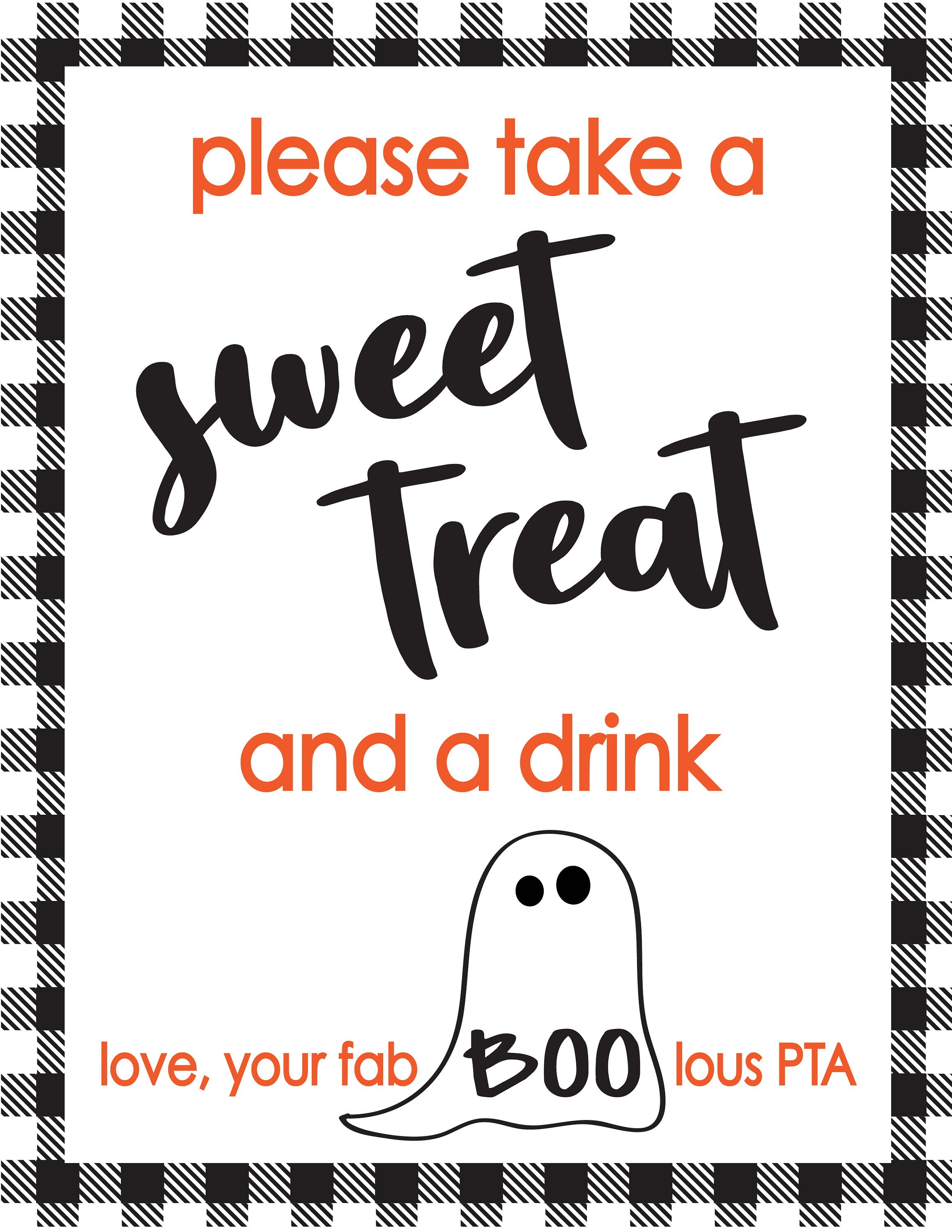 CUSTOM "no Tricks, Just Treats" Halloween Printables - Etsy