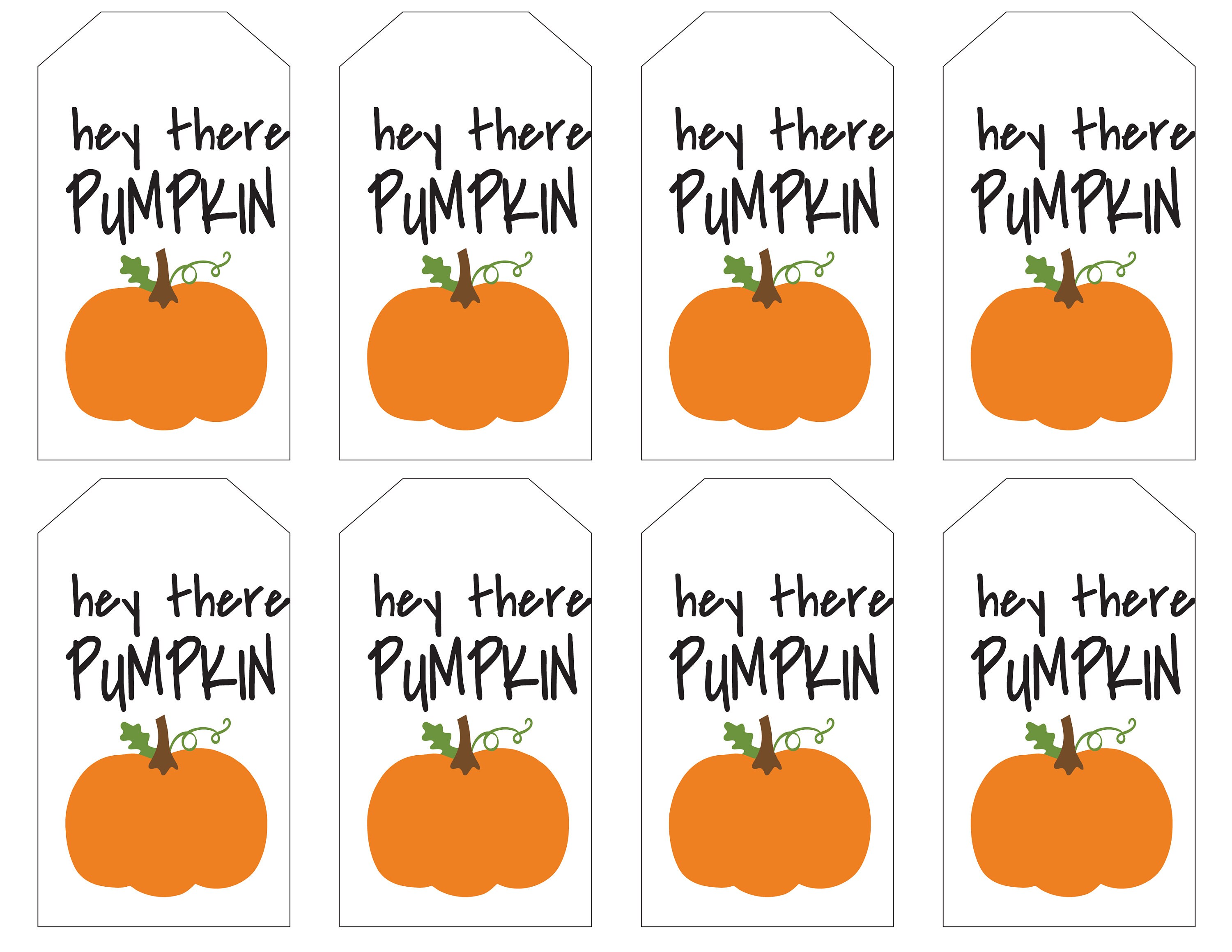Hello Pumpkin-printable Gift Tags - Etsy