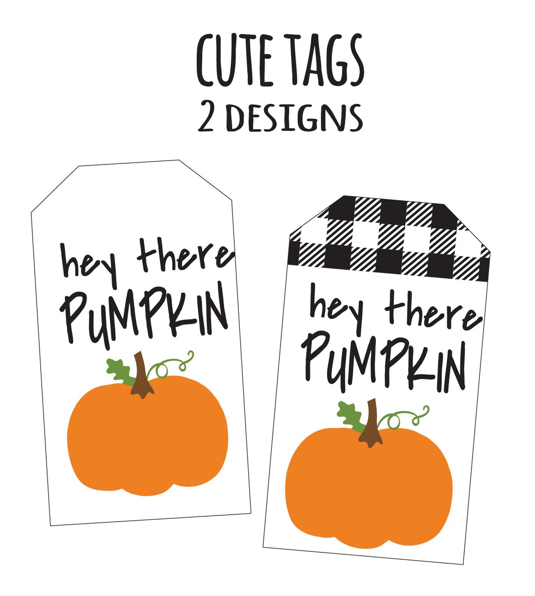 Hello Pumpkin-printable Gift Tags - Etsy