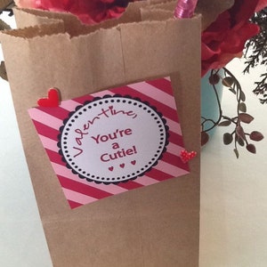 PIY (print It Yourself) Digital File-valentine "you're a Cutie" Treat ...