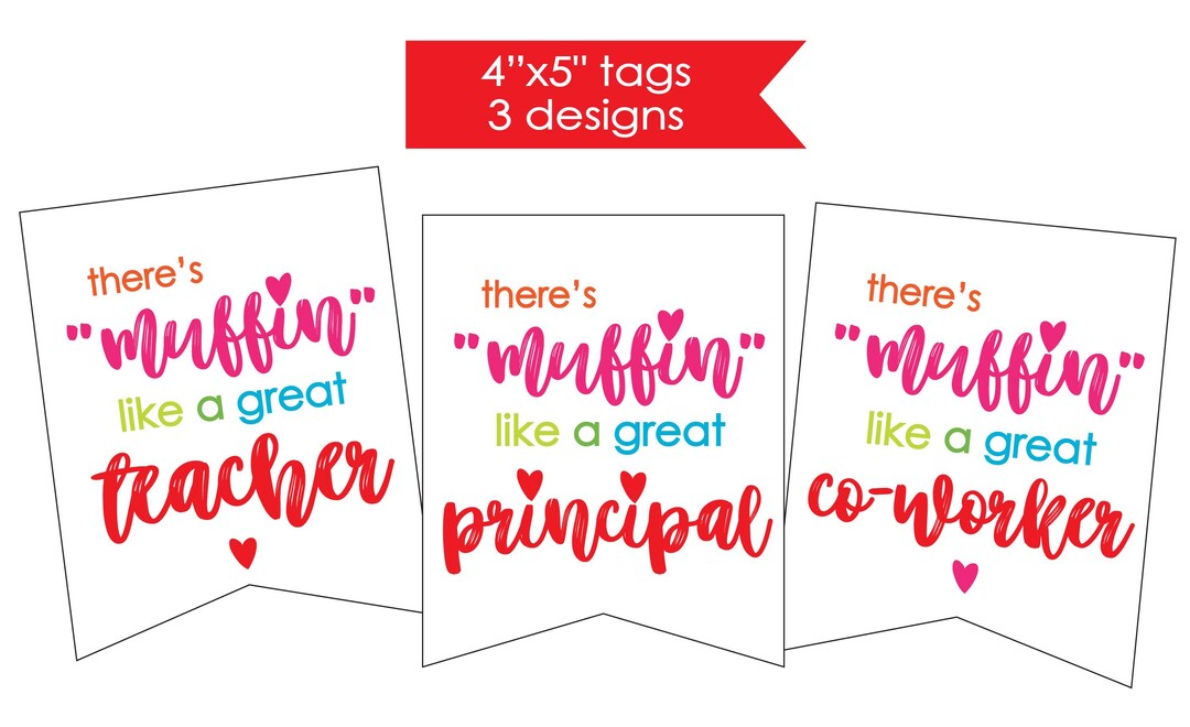 There's "muffin" Like a Great Teacher, Principal or Coworker! Thank You ...