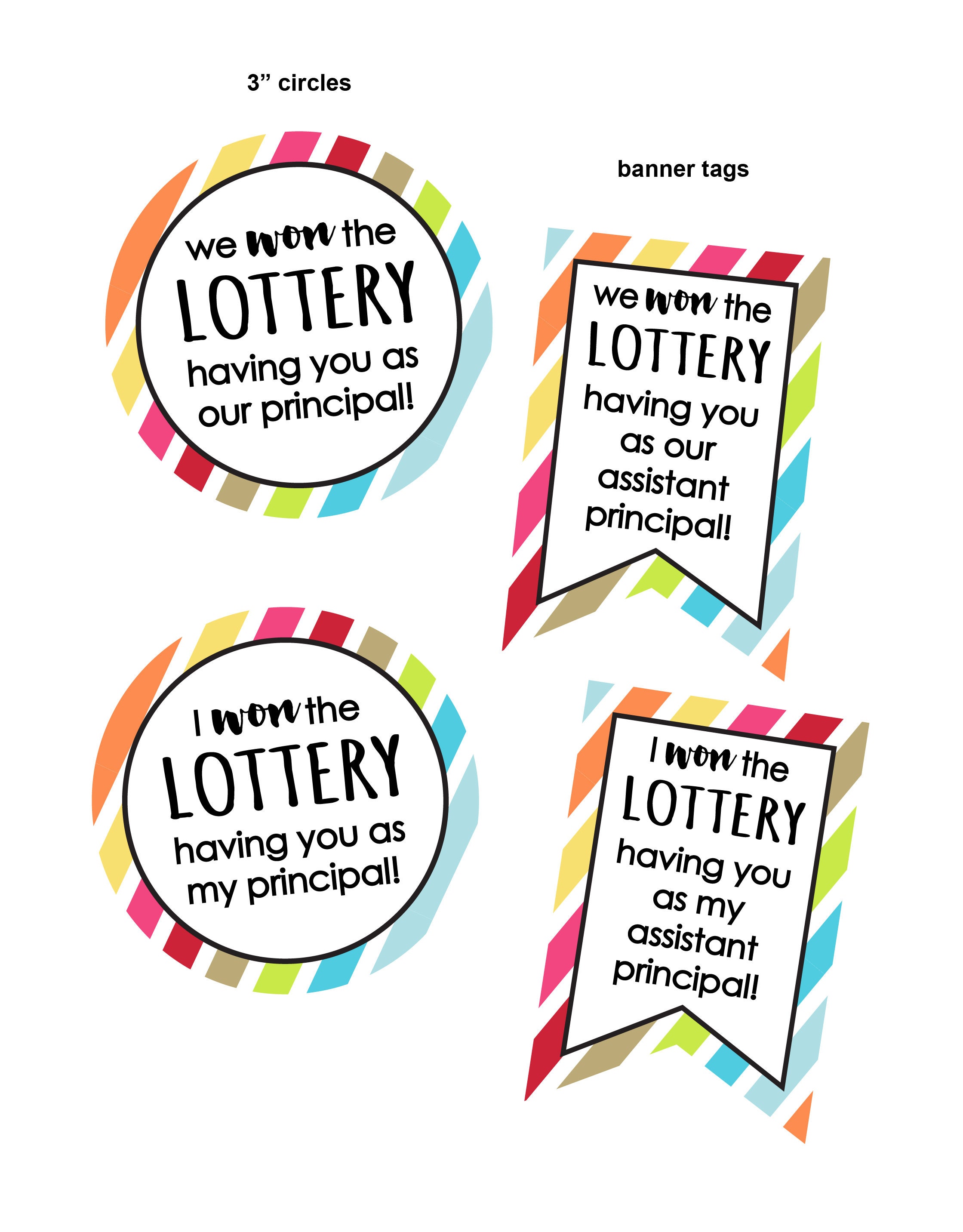 Principal, Assistant Principal Gifts, Teacher Appreciation, Thank You ...