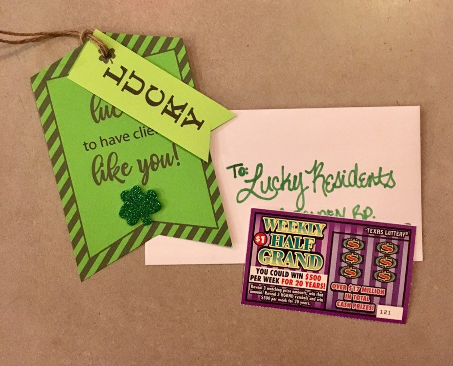 REALTOR, Lender or Just Lucky Friends Pop-bys Printable Tags-lucky St ...