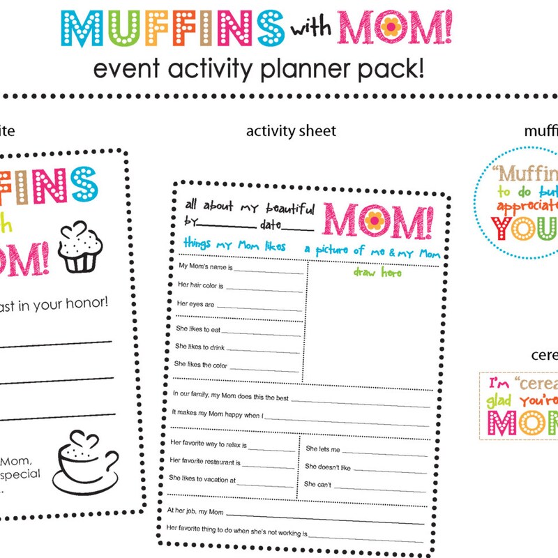 Muffins With Mom - Etsy