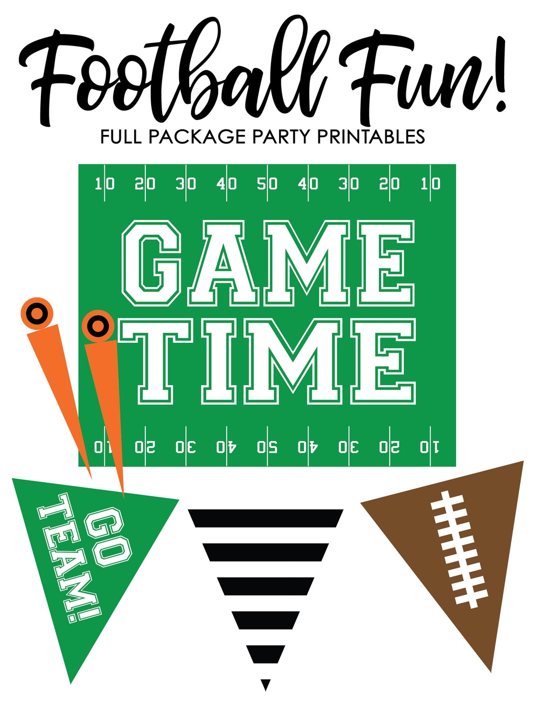 Football, Super Bowl Party Printables - Etsy