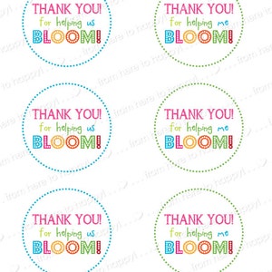 Flowers That "bloom" or "grow"-teacher Gifts, Teacher Appreciation ...