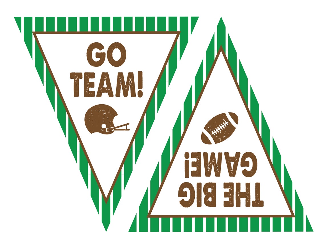 Football Super Bowl Party Printables | Etsy