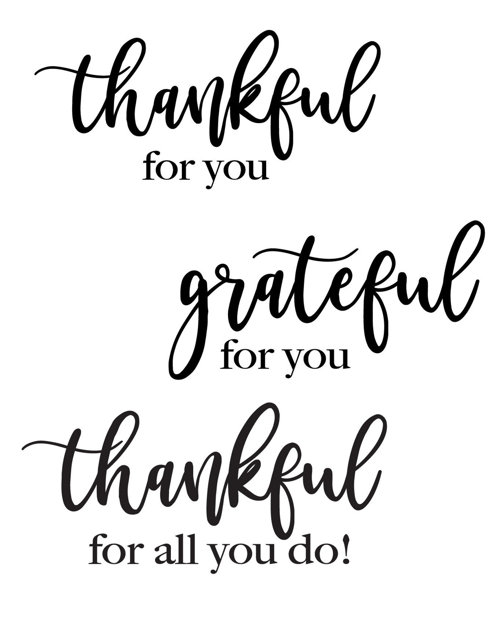 Thankful, Grateful-printable Gift Tags - Etsy