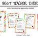 Teacher Appreciation CLASS BOOKLET, Teacher End of Year Gift ...