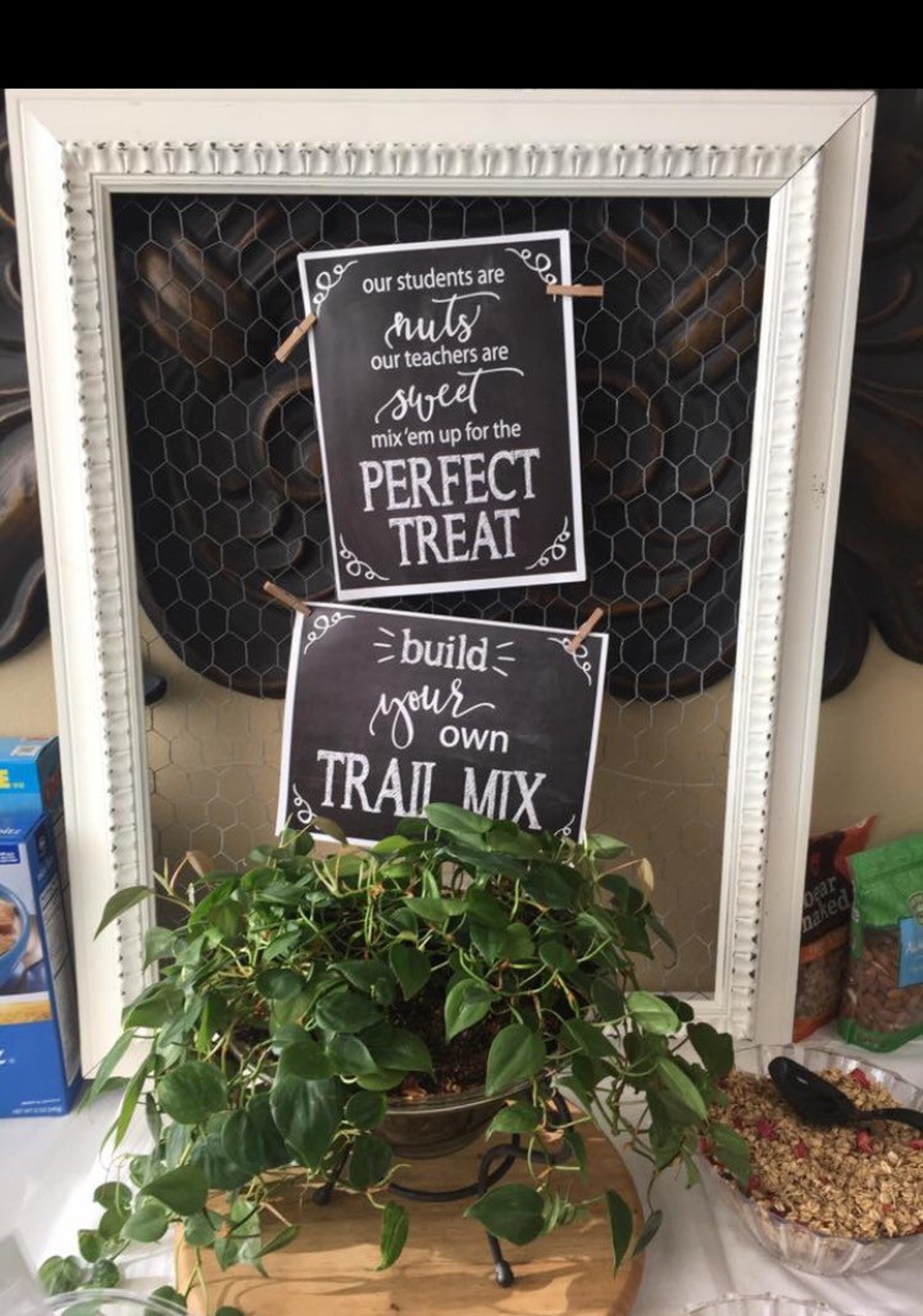 Nuts & Sweets Trail Mix Bar--teacher Appreciation, PTA, PTO, Church ...