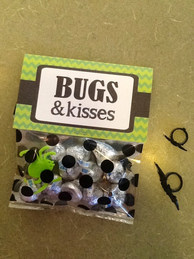 Bugs and Kisses Treat Bag or Gift Tags - Etsy