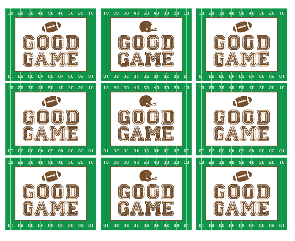 Football Super Bowl Party Printables | Etsy