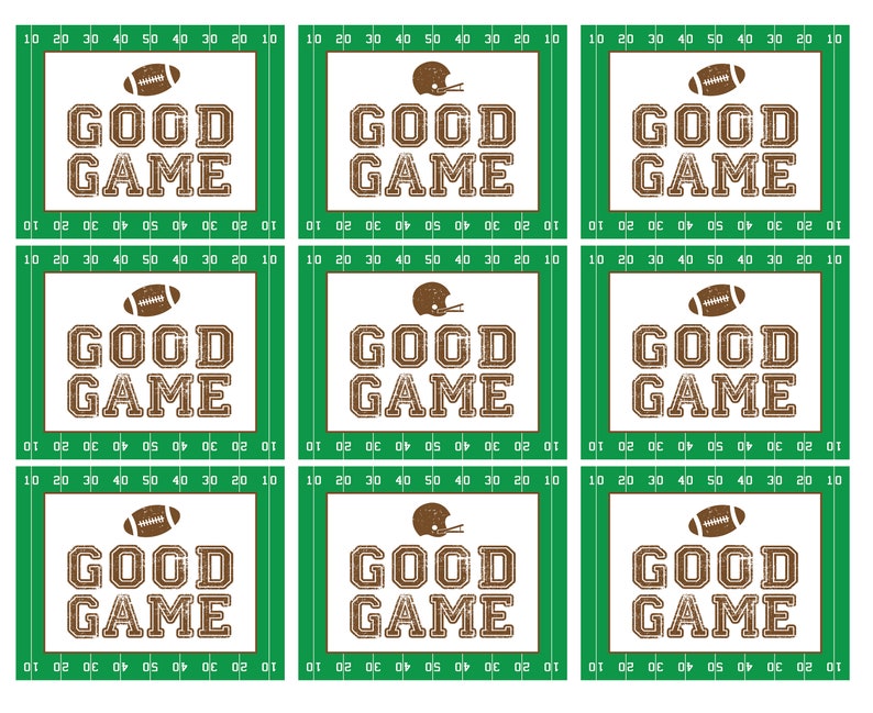Football, Super Bowl Party Printables - Etsy