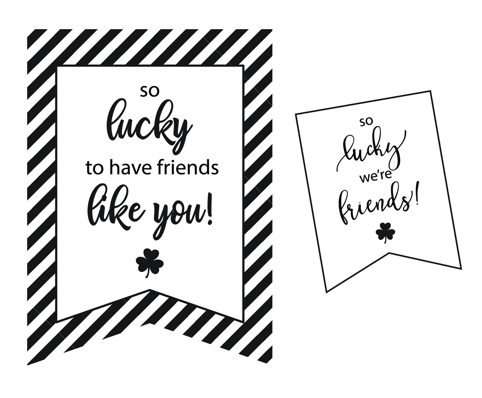 REALTOR, Lender or Just Lucky Friends Pop-bys Printable Tags-lucky St ...