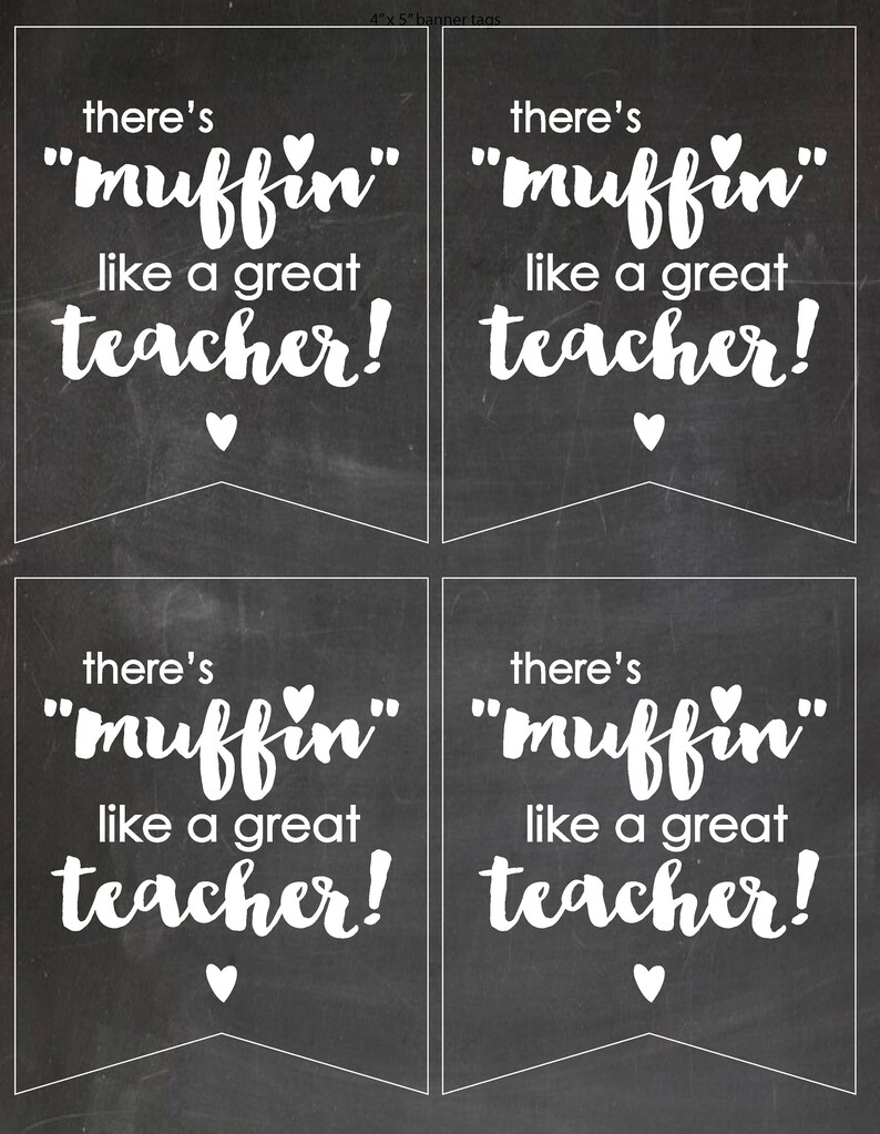 Teacher/co-worker Gifts, Teacher Appreciation, Thank You Note, Gift Tag ...