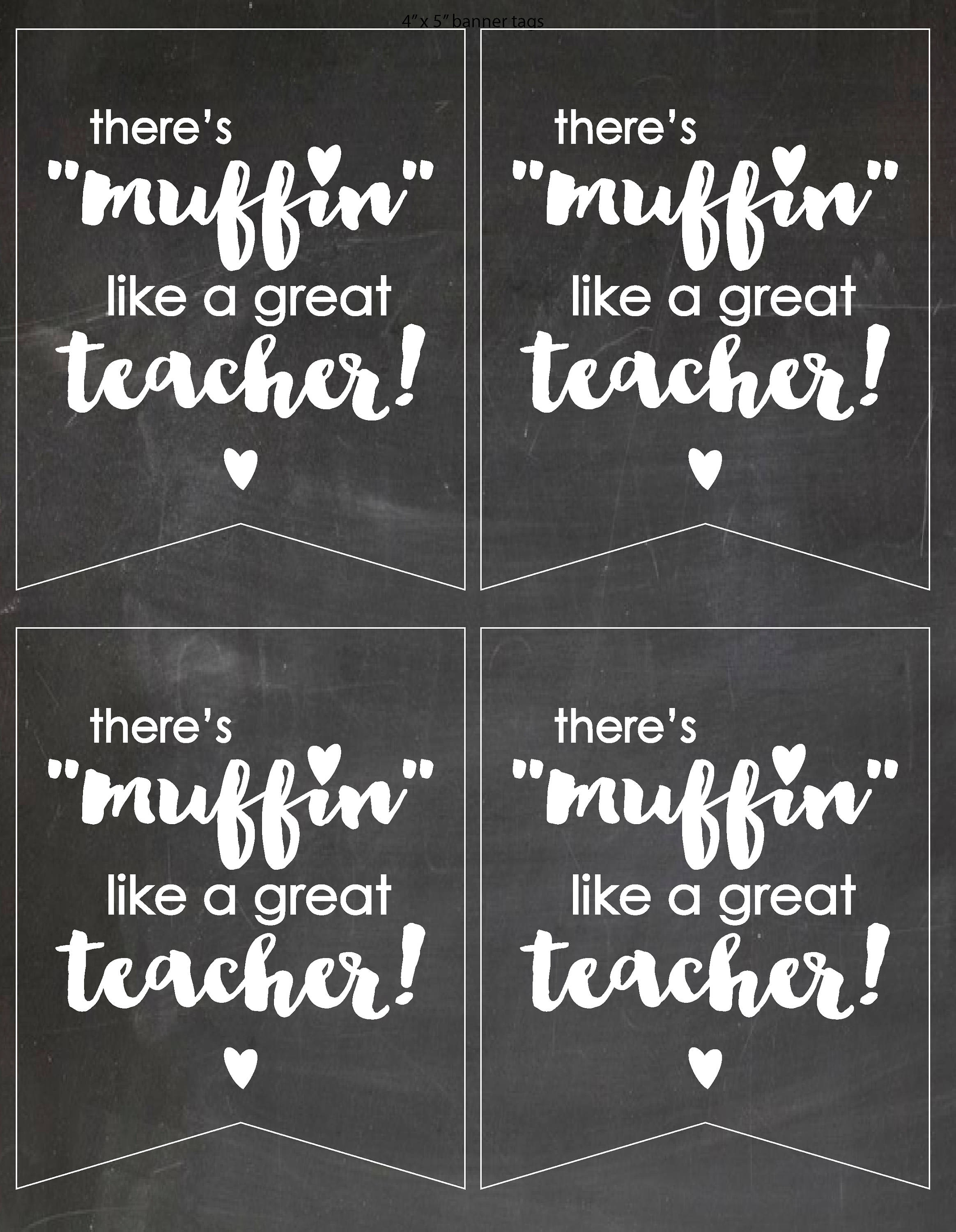 Teacher/co-worker Gifts, Teacher Appreciation, Thank You Note, Gift Tag ...